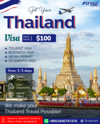 Blue Professional South Africa Visa Processing Ads Design Template ...