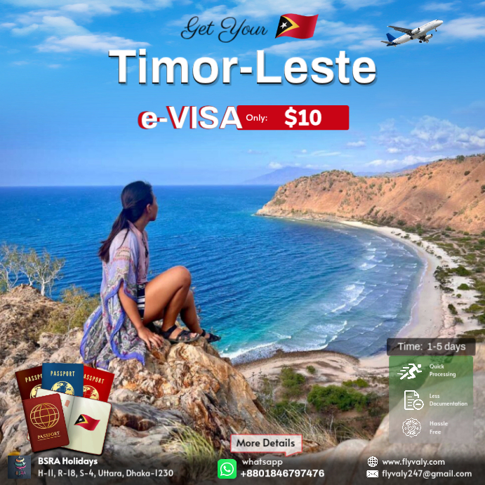 Blue Professional Timor-leste Visa Processing Ads Instagram Post ...