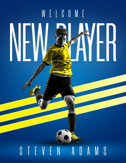 Copy of Blue Professional Welcome New Player Flyer (us Letter ...