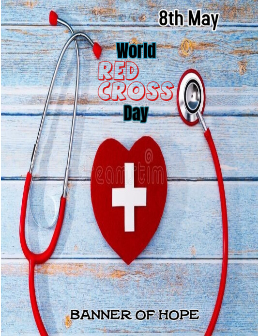 Copy of Blue Professional Word Red Cross Day Flyer (us Letter ...