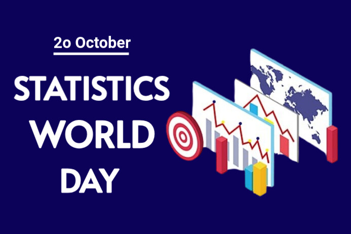 Blue Professional World Statistics Day Poster Template | PosterMyWall