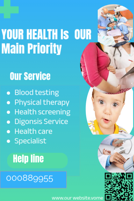 Blue Professional Your Is Our Main Priority Poster Template | PosterMyWall