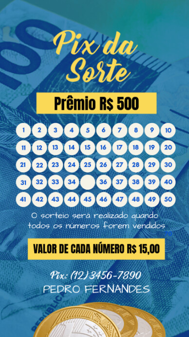 Copia de Blue Profissional Pix Da Sorte História Do Instagram ...