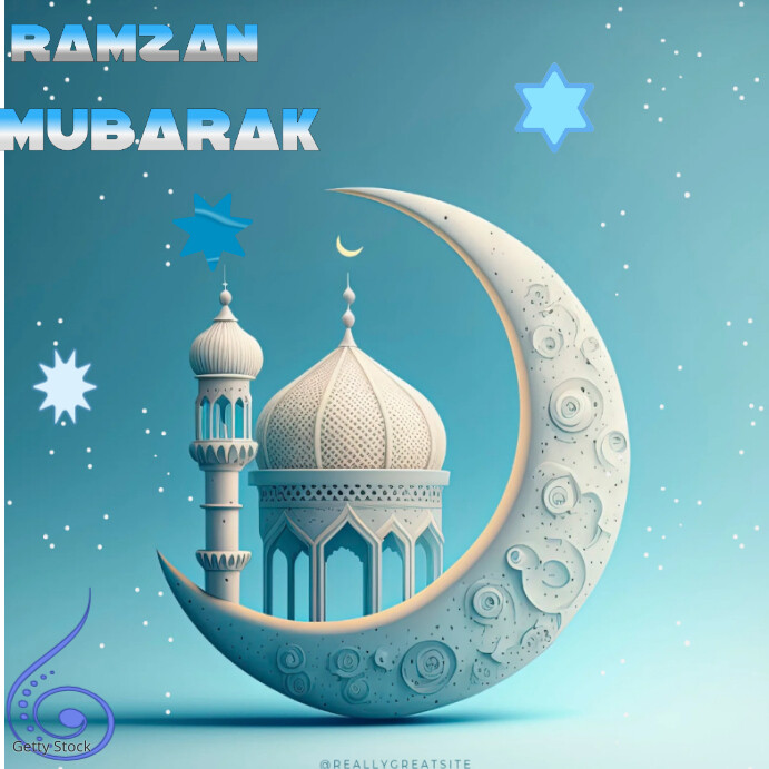 Blue Ramzan Instagram Post Template | PosterMyWall
