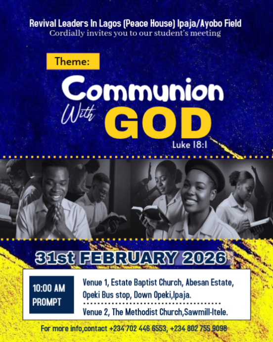 Blue Religious Event Instagram Portrait Template | PosterMyWall