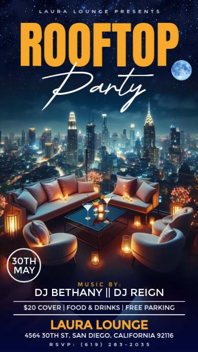 Copy of Blue Rooftop Instagram Post | PosterMyWall