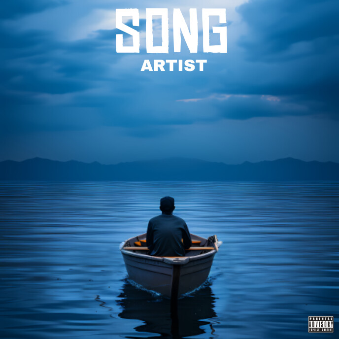 Blue Sad Album Cover Templat | PosterMyWall