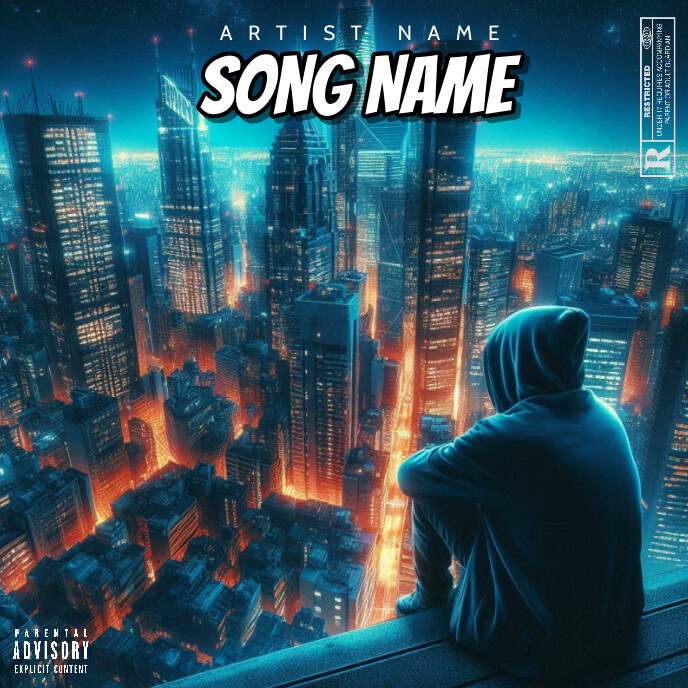 Blue Sad Alone Man Song Album Cover Album Co | PosterMyWall