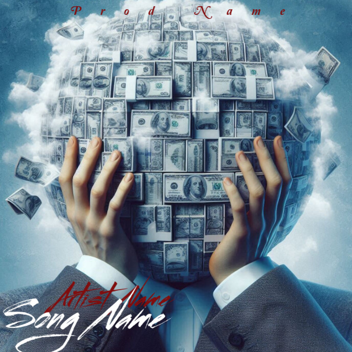 Blue Sad Man Album Cover Template | PosterMyWall