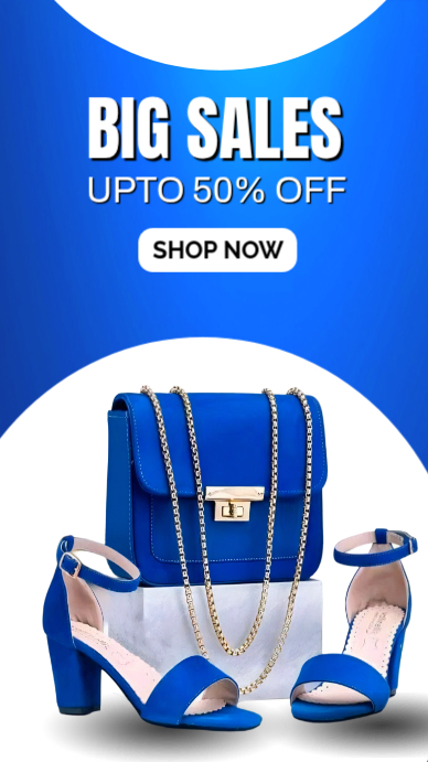 Blue Sales Promotion Digital Display Template | PosterMyWall