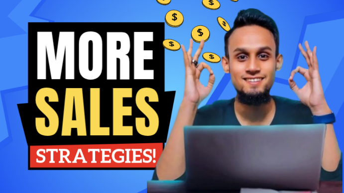 Blue Sales Strategies Digital Display Template | PosterMyWall
