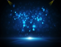 Blue background design flyer Template | PosterMyWall