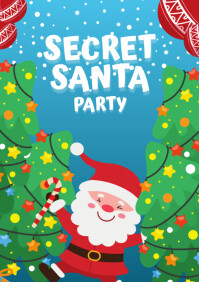 secret santa Template | PosterMyWall