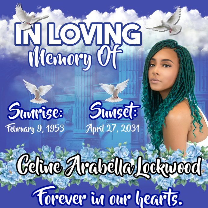 Blue Sky Heaven In Loving Memory Forever In Our Hearts Memorial ...