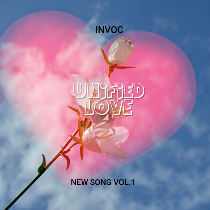 Blue Sky Minimalist Full Photo “Unified lov Template | PosterMyWall