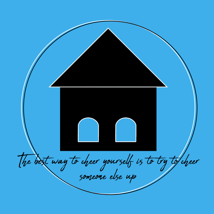 Blue soft quote template | PosterMyWall