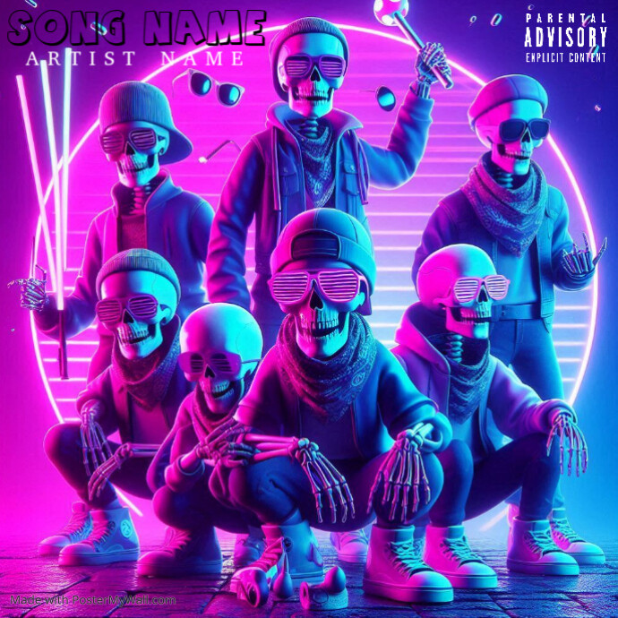 Blue Song Album Cover Templat | PosterMyWall