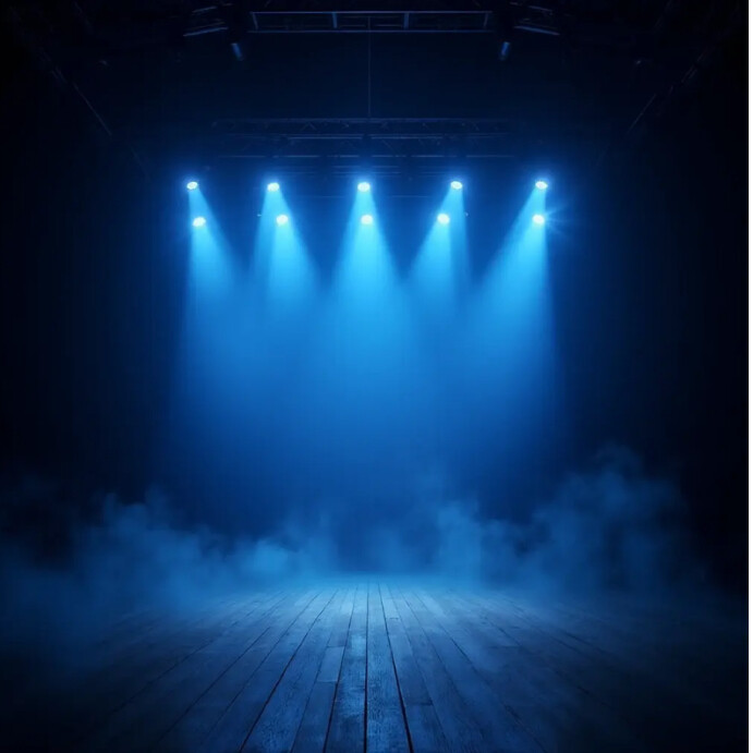 Blue spotlight background Template | PosterMyWall