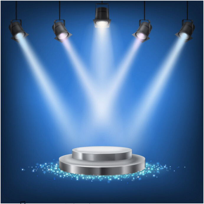 Blue Stage Backdrop Instagram Post Template | PosterMyWall