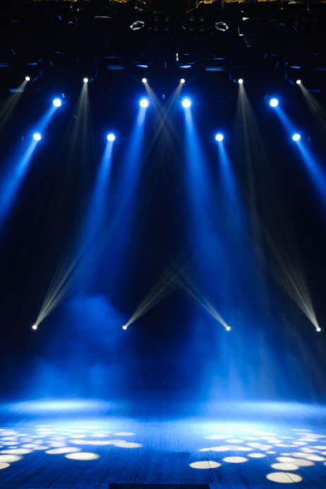 Blue Stage Background Template | PosterMyWall