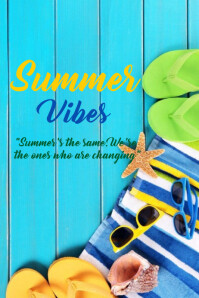 Summer Vibes Poster Template | PosterMyWall