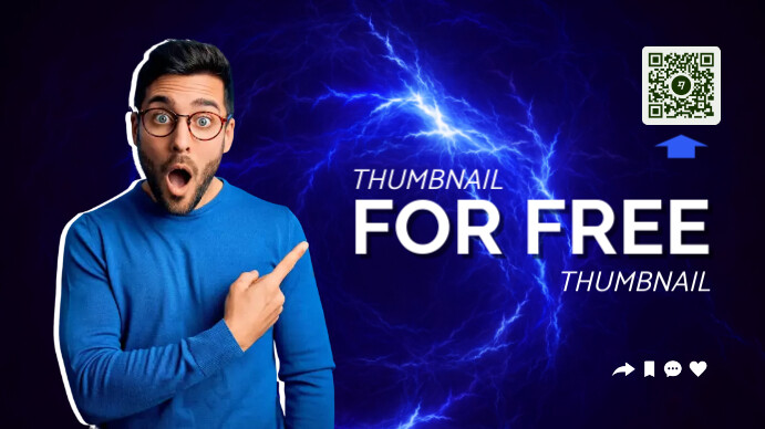 blue thumbnail for free Template | PosterMyWall