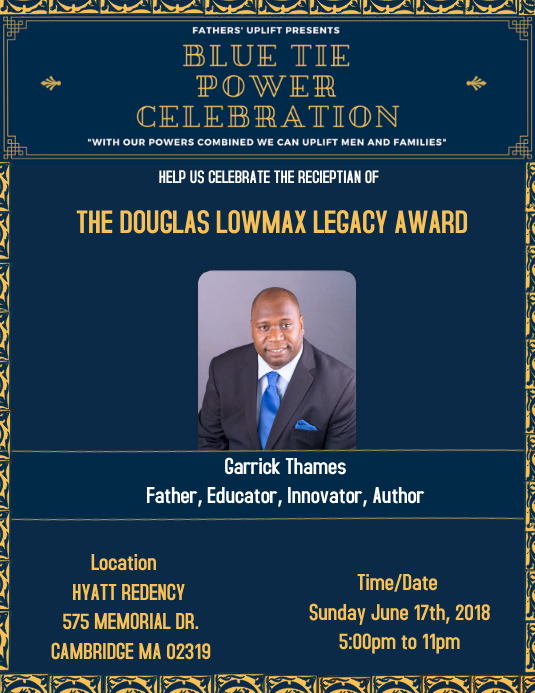 Blue Tie Celebration Template | PosterMyWall