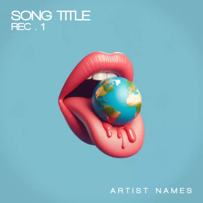 Blue Tvl - Single Mixtape Song Ep Album Cover Art Artwork Template ...