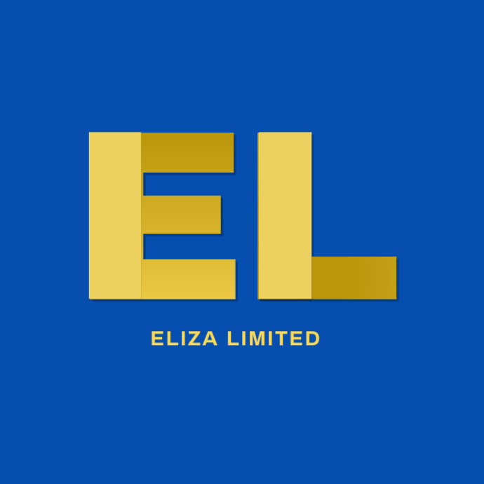 Blue Typographic 3d Logo Logo Template | PosterMyWall