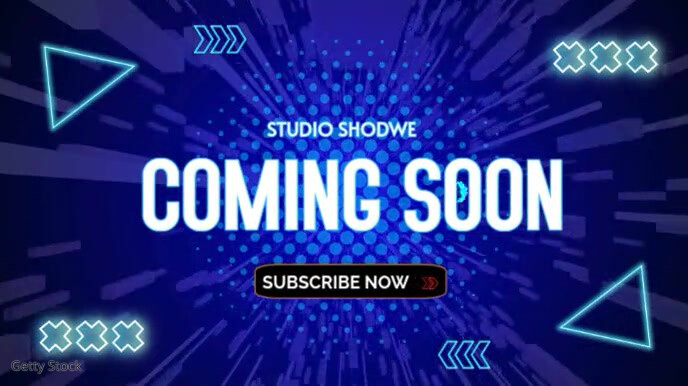 Blue Typographic Coming Soon Digital Display (16:9) Template | PosterMyWall