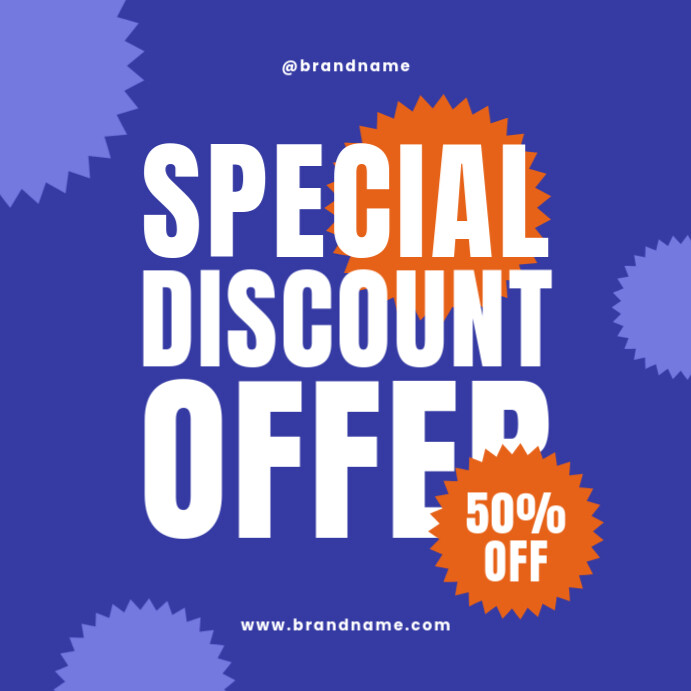 Copy of Blue Typographic Special Discount Offer Promotional Instagram ...