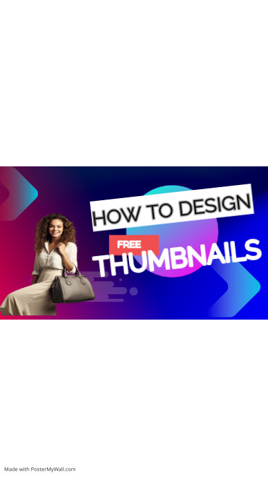 Blue Typographic Youtube Thumbnail Instagram Story Templat | PosterMyWall