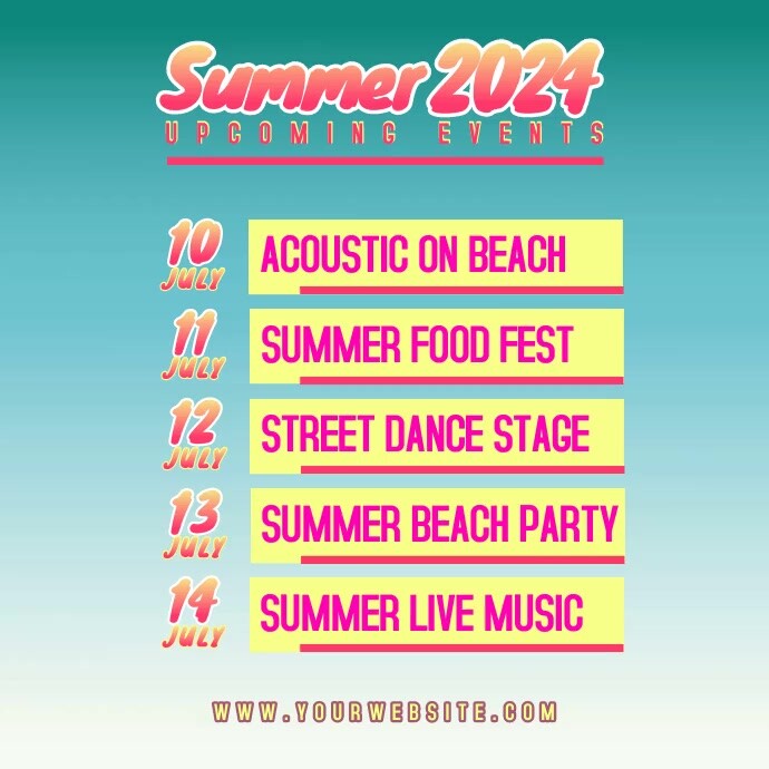 Blue Upcoming Events Pos Instagram Template | PosterMyWall