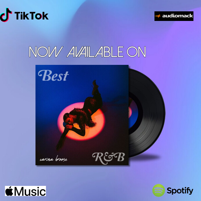 Blue Vintage 80s 90s Album Cover Instagram Post Template | PosterMyWall