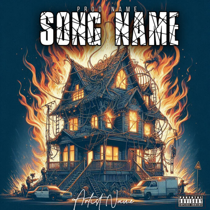 Copy of Blue Vintage Mixtape Cover Album Cover | PosterMyWall