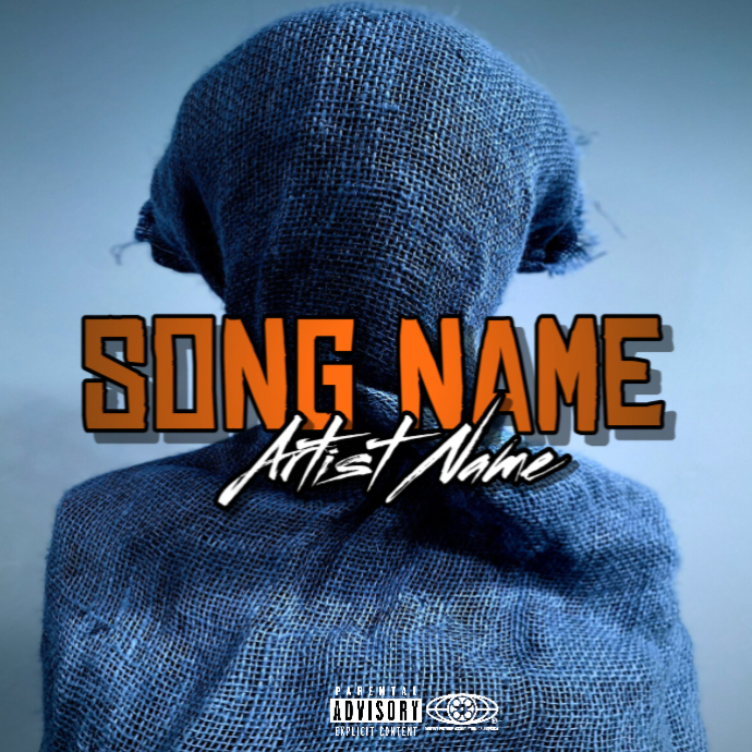 Blue Vintage Mixtape Cover Album Cover Template | PosterMyWall