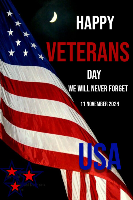 Copy of Blue Vintage Patriotic Tribute Poster | PosterMyWall