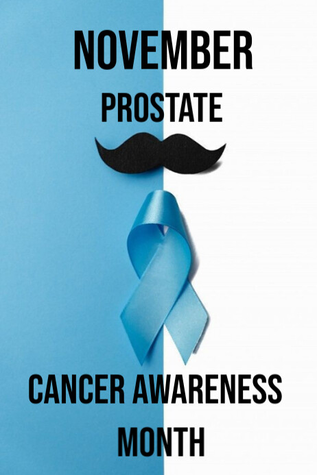 Blue Vintage Prostate Cancer Awareness Month Poster Template | PosterMyWall