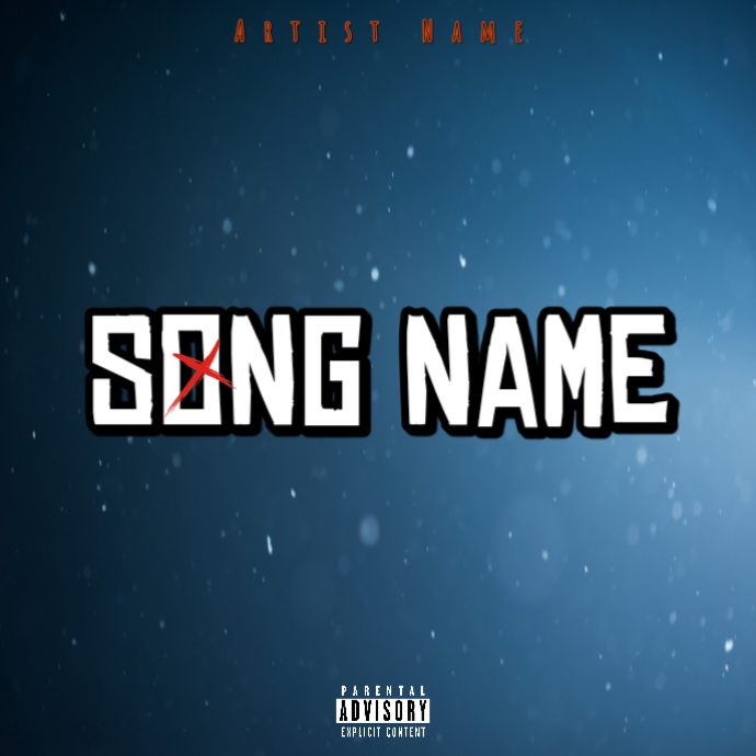 Blue Vintage Snow Winter Mixtape Cover Album Cover Template | PosterMyWall