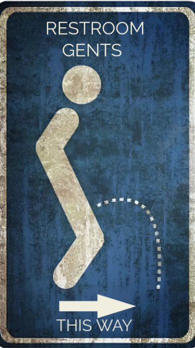 Copy of Blue Vintage Toilet Signs Instagram Story | PosterMyWall