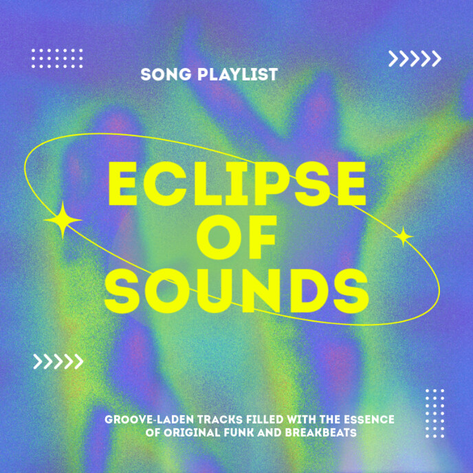 Blue Wclipse Of Sound Album Cover Templat | PosterMyWall