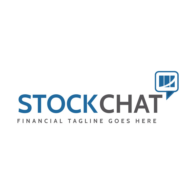 blue white and grey financial stock chat Template | PosterMyWall