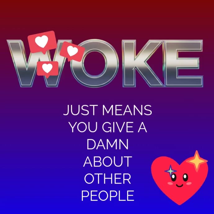 Copy of Blue Woke Instagram Post | PosterMyWall