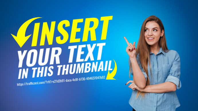 Copy of Blue woman youtube thumbnail | PosterMyWall