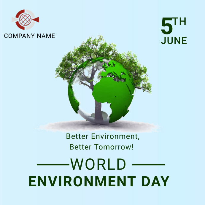 Blue World Environment Day Instagram Post Template | PosterMyWall