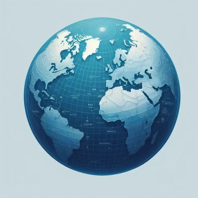 Blue World Map Template | PosterMyWall