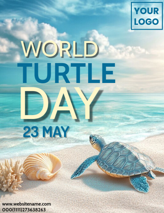 Copy of Blue World Turtle Day Flyer (us Letter) | PosterMyWall
