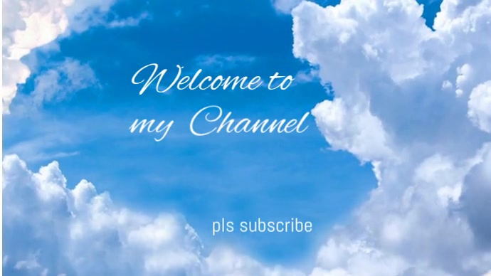 Blue YouTube Channel Welcome YouTube Thumbnail Video Template ...
