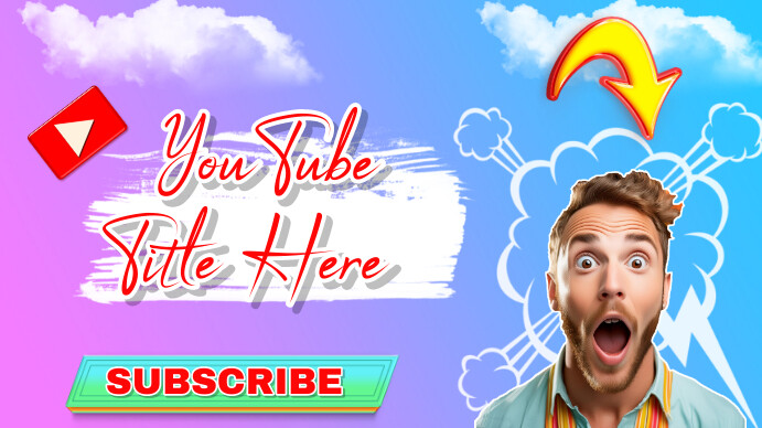 Blue Youtube Thumbnail Design Brush Stroke Ef Template | PosterMyWall