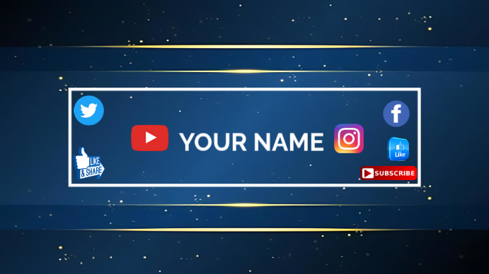 Blue Youtube Thumbnail Template | PosterMyWall
